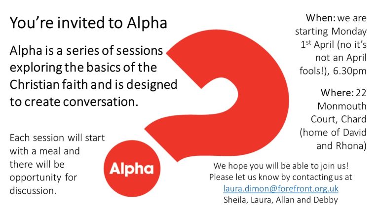 Alpha Course – Forefront Community Church